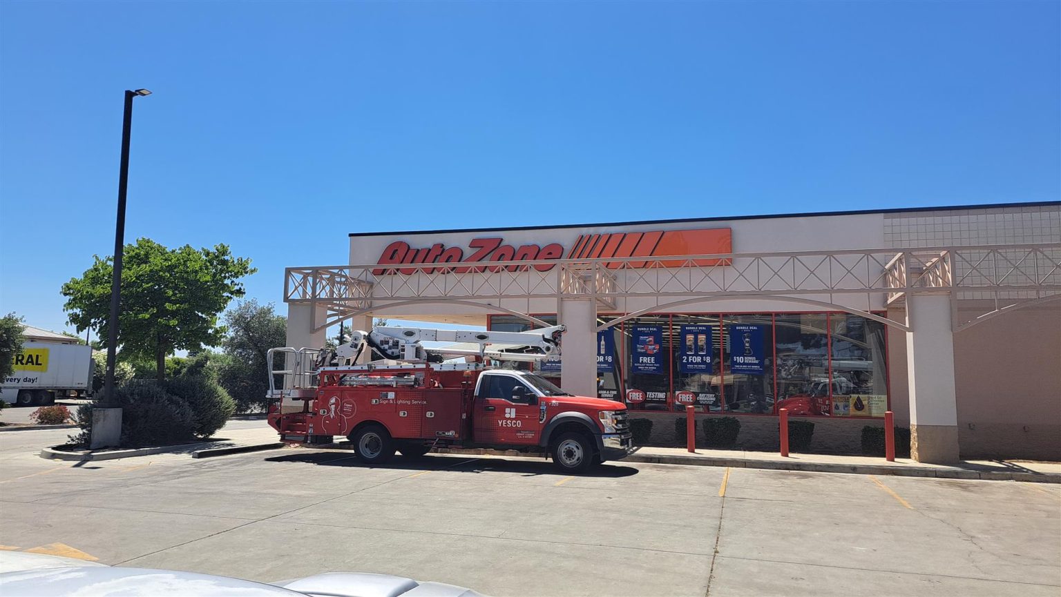 AutoZone Fresno – LED Retrofit & Sign Face Replacement | YESCO Sign ...
