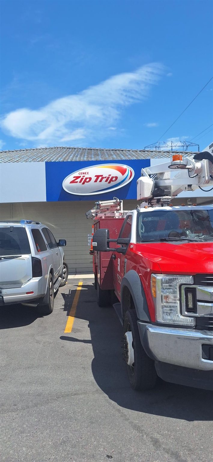 Wall Sign Repair – Cenex Zip Trip, Kalispell, MT | YESCO Sign ...