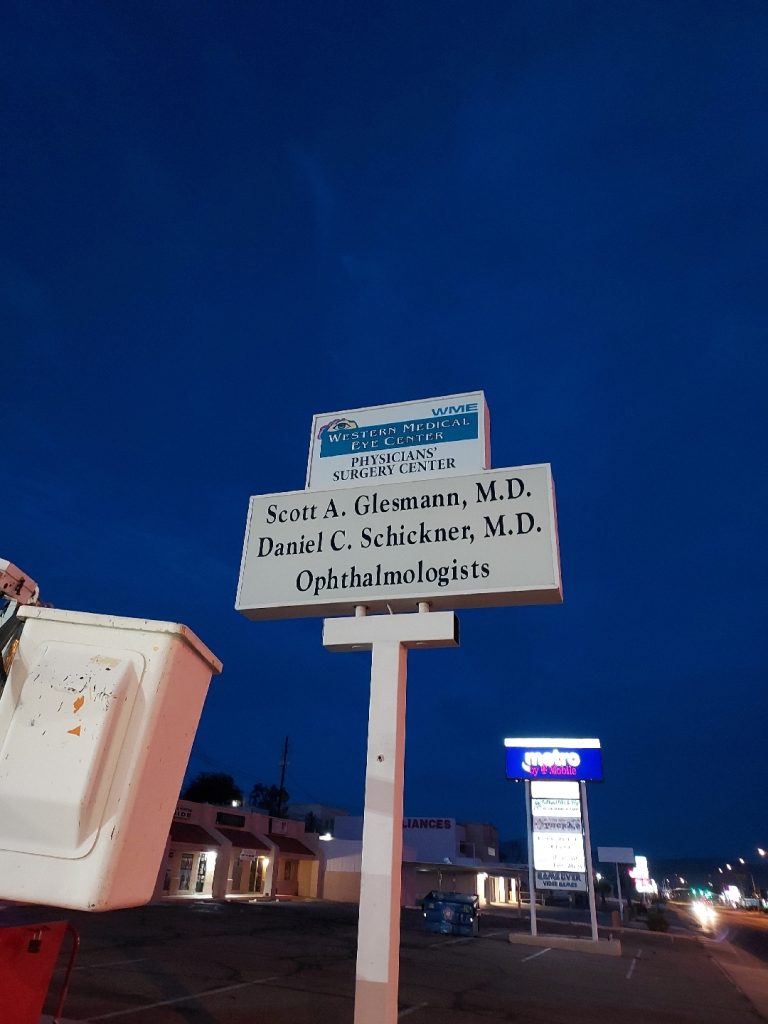 Western Medical Eye Center Sign Face Replacement | YESCO Sign ...