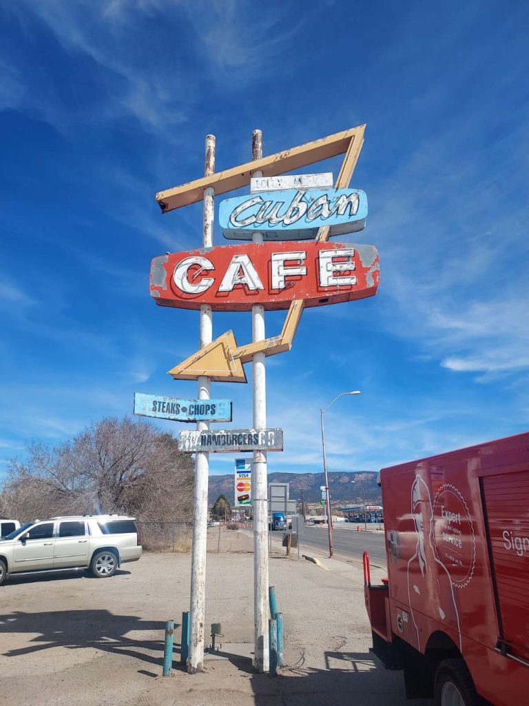 A sign makeover is underway for Cuban Cafe! | YESCO Sign & Lighting ...