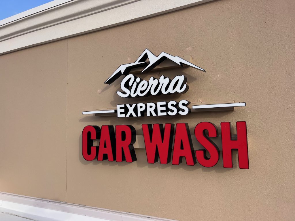 Sierra Express Car Wash Sign Upgrade | YESCO Sign & Lighting Repair Phoenix