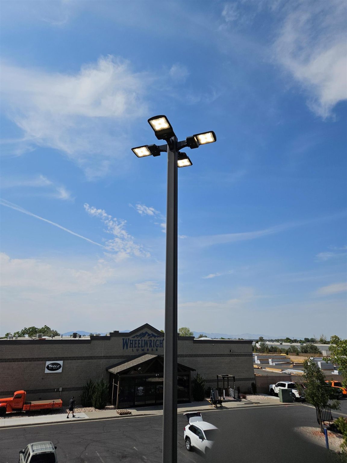 Parking Lot Light & Pylon Sign Repair – Wheelwright Lumber, Ogden, UT ...