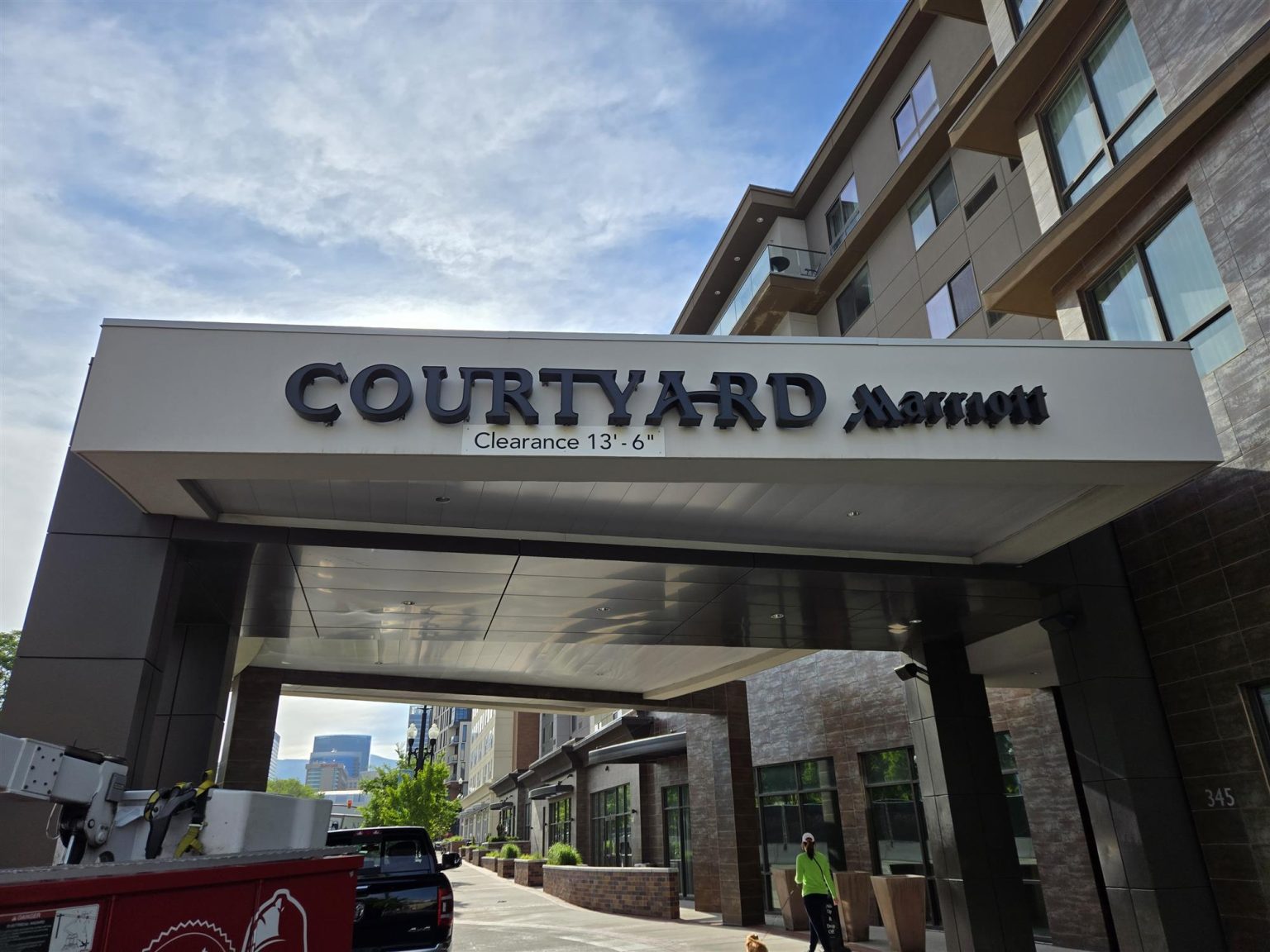 Courtyard by Marriott sign repair | YESCO Sign & Lighting Repair Salt Lake